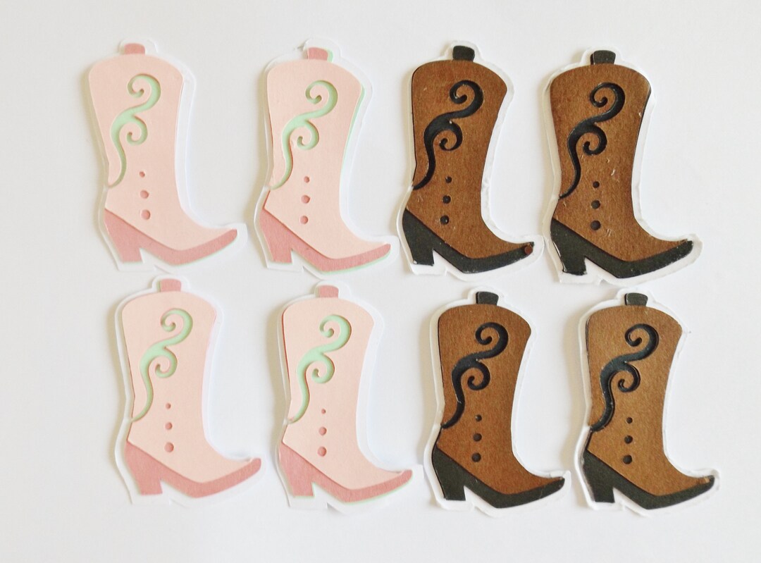 Cowboy Boots Papercraft Embellishments Clothing Fashion Scrapbooking ...