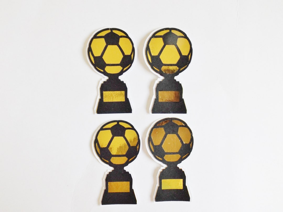 Football Trophys Papercraft Embellishments Handmade Soccer Prize ...