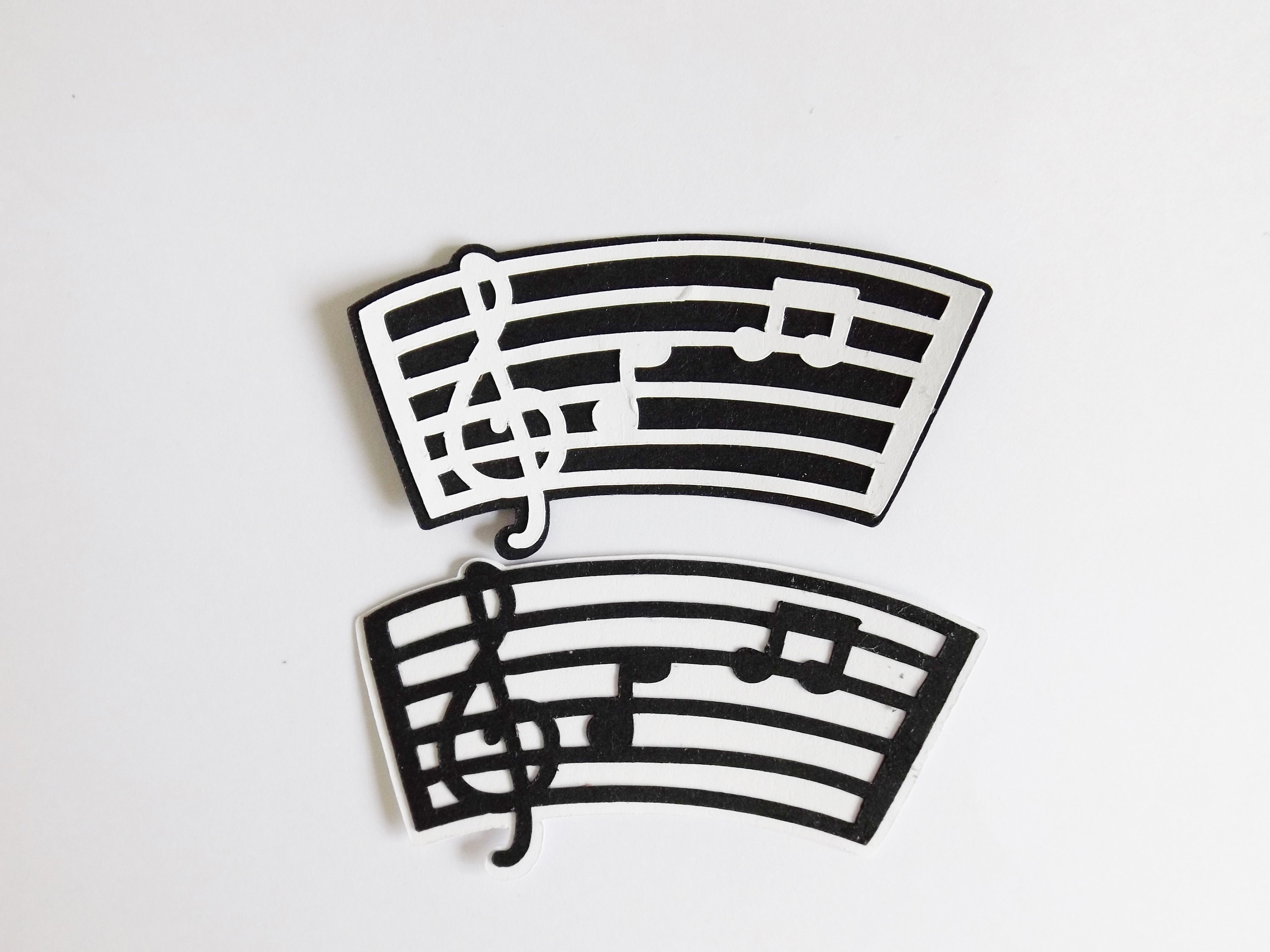 Music Sheets Notes Papercraft Embellishments Musical - Etsy