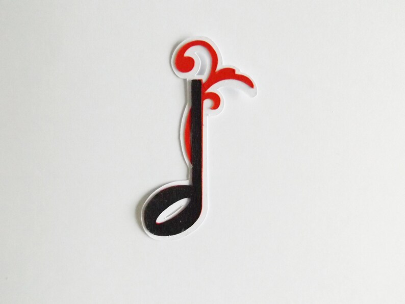 Musical Notes Papercraft Embellishments Flourish Music - Etsy UK