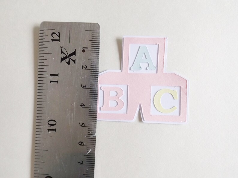 Building Blocks Papercraft Embellishments Baby Toys Scrapbooking ...