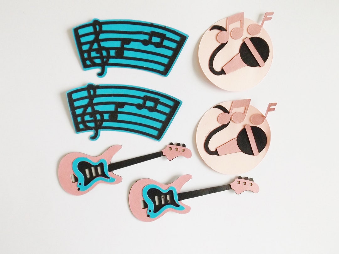 Musical Intruments Papercraft Embellishments Music Scrapbooking ...