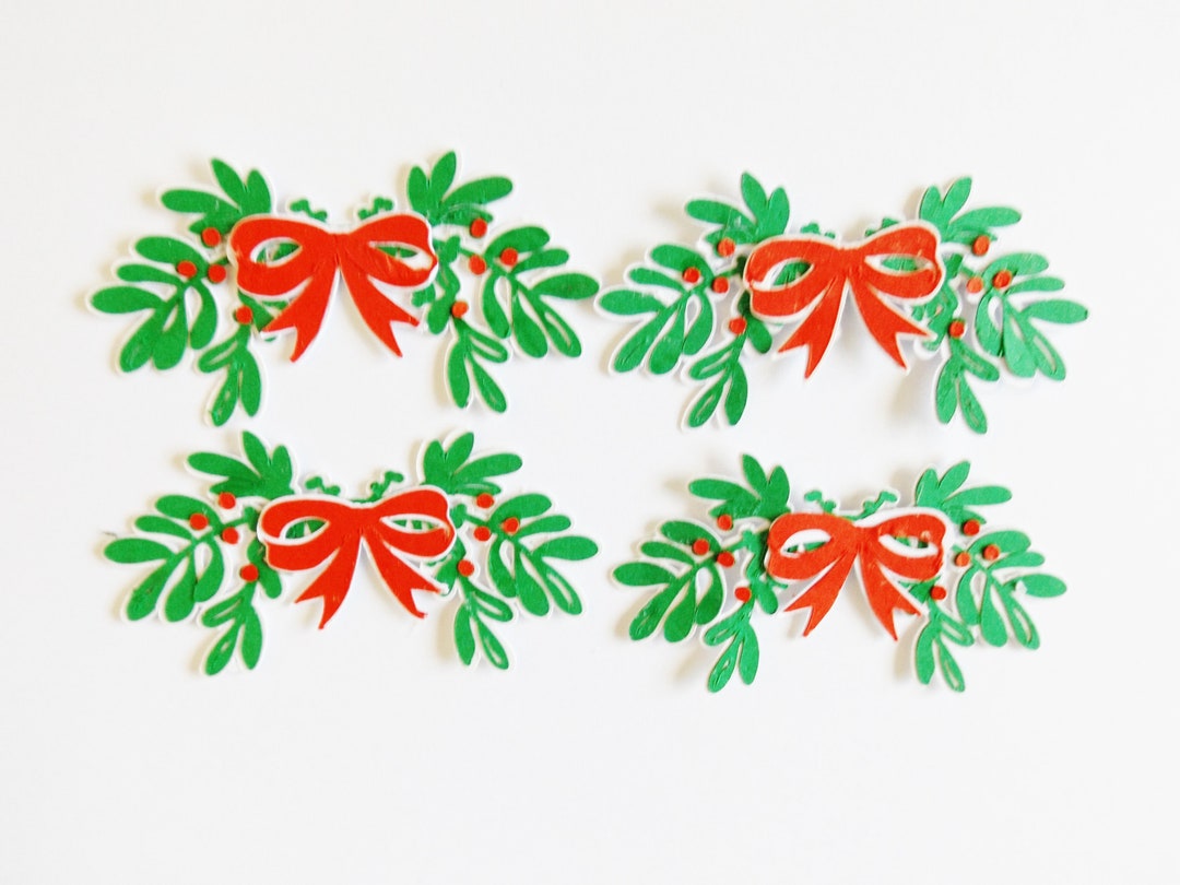 Holly Garlands Christmas Papercraft Embellishments Seasonal ...