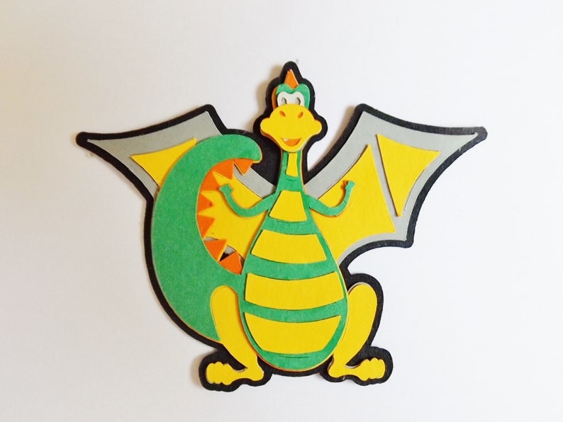 Dragons Papercraft Embellishments Handmade Mythical Fantasy Scrapbook ...