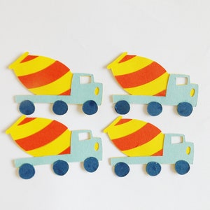 Trucks Diggers Construction Papercraft Embellishments Handmade ...
