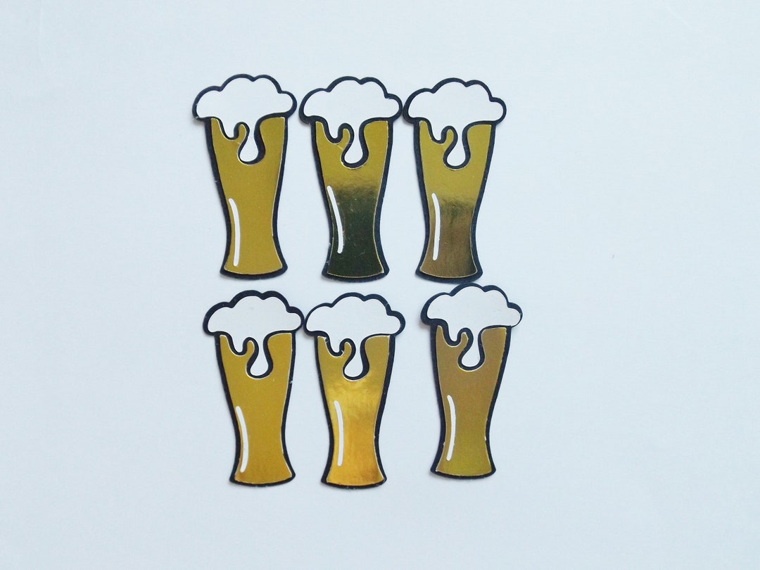 Beer Glasses Papercraft Embellishments Beer Drinks Scrapbooking ...
