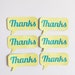 Thanks Speech Bubble Papercraft Embellishments Sentiments Scrapbooking ...