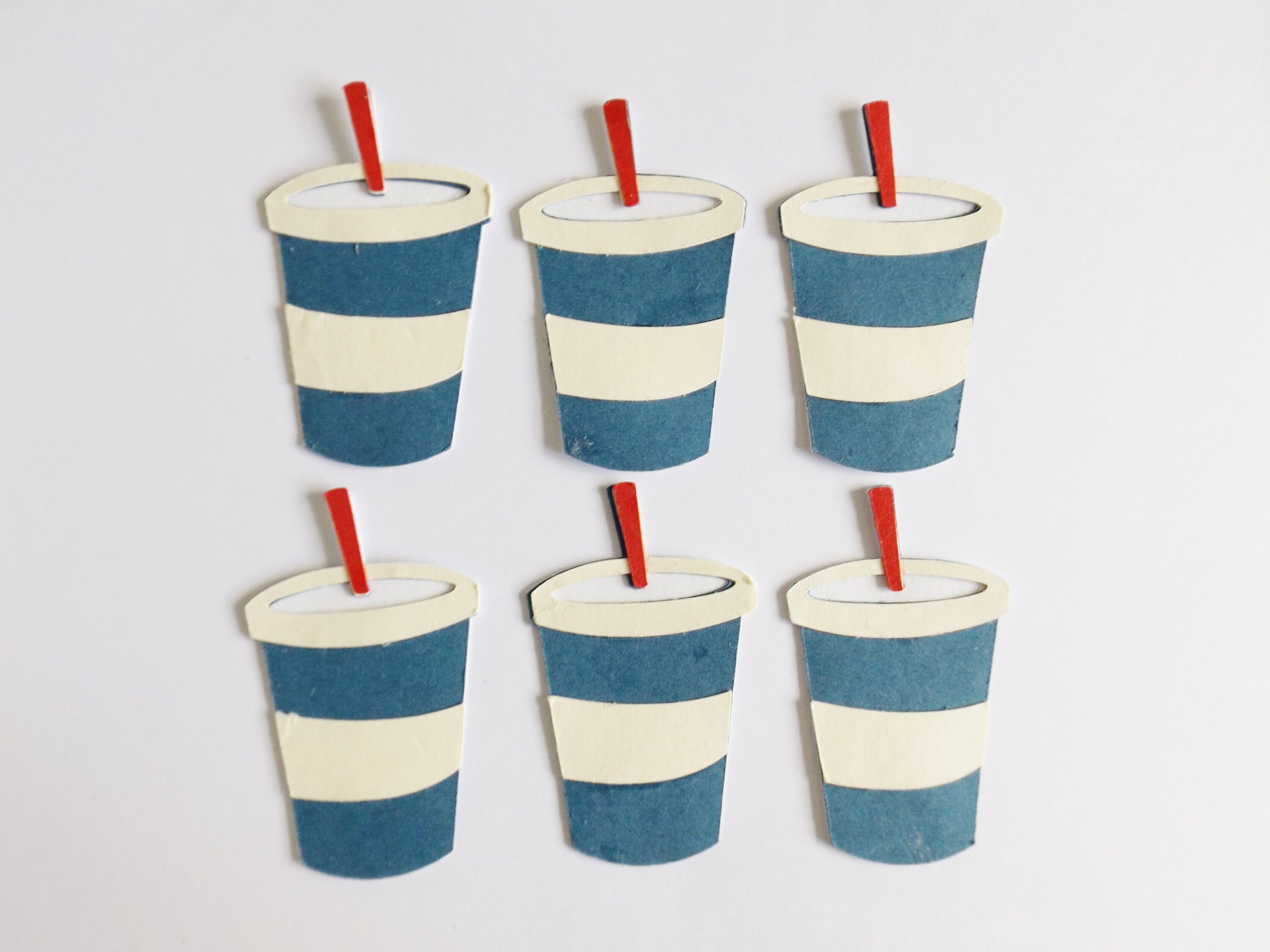 Fast Food Papercraft Embellishments Burgers Fries Drinks | Etsy