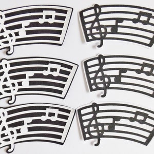 Music Sheets Notes Papercraft Embellishments Musical Scrapbooking ...