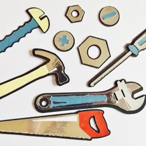 DIY Tools Papercraft Embellishments Nuts Bolts Scrapbooking Ephemera ...