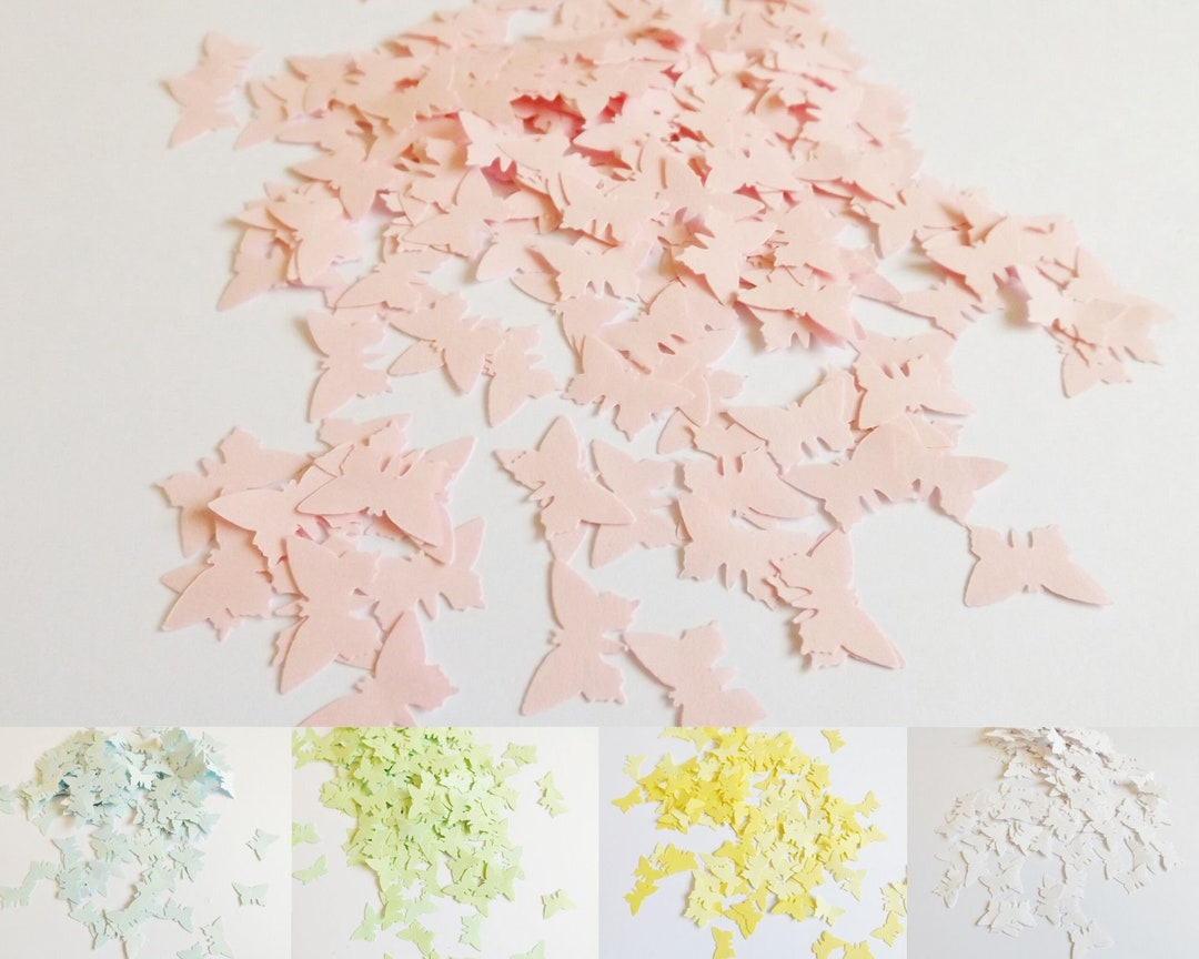 Butterfly Confetti Papercraft Embellishments Scrapbooking Ephemera Card ...