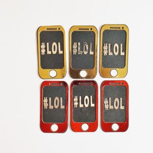 Mobile Phones Papercraft Embellishments LOL Scrapbooking Ephemera Card ...