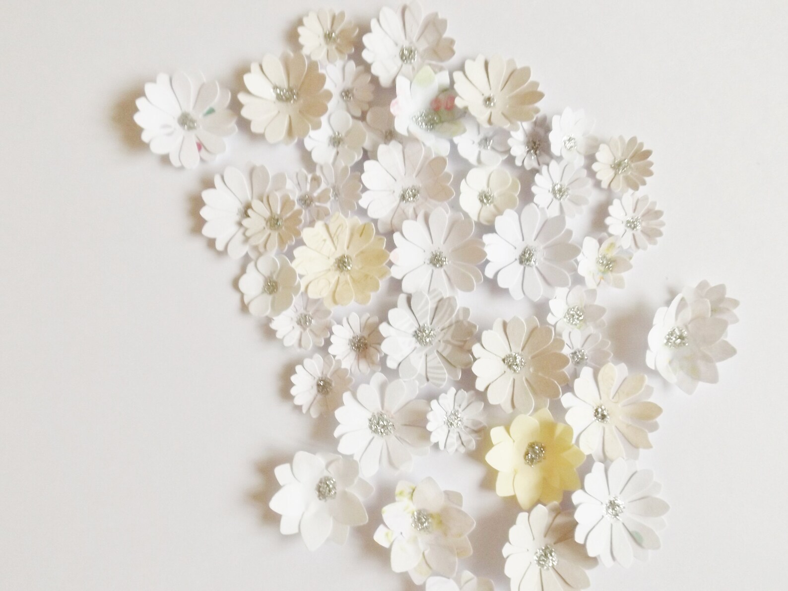 Mixed Flowers Papercraft Embellishments Scrapbooking Card - Etsy