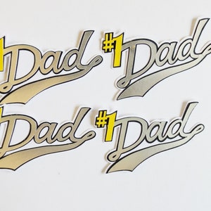 Number 1 Dad Sentiments Papercraft Embellishments Dads Scrapbooking ...
