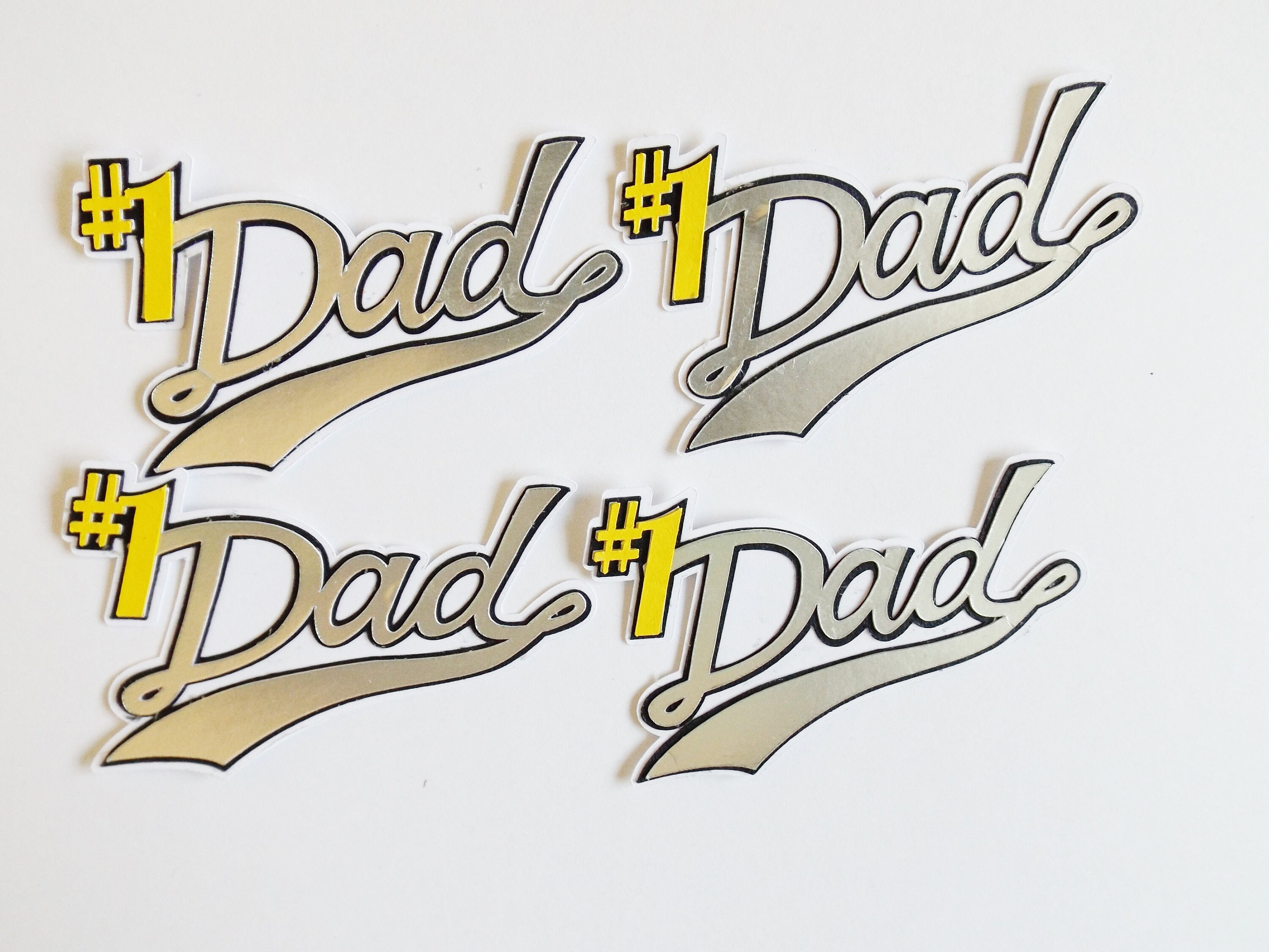 Number 1 Dad Sentiments Papercraft Embellishments Dads - Etsy UK
