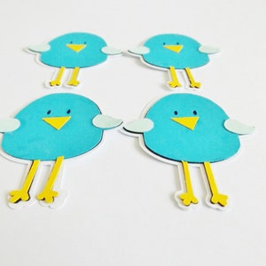 Blue Birds Papercraft Embellishments Animals Scrapbooking Ephemera Card ...