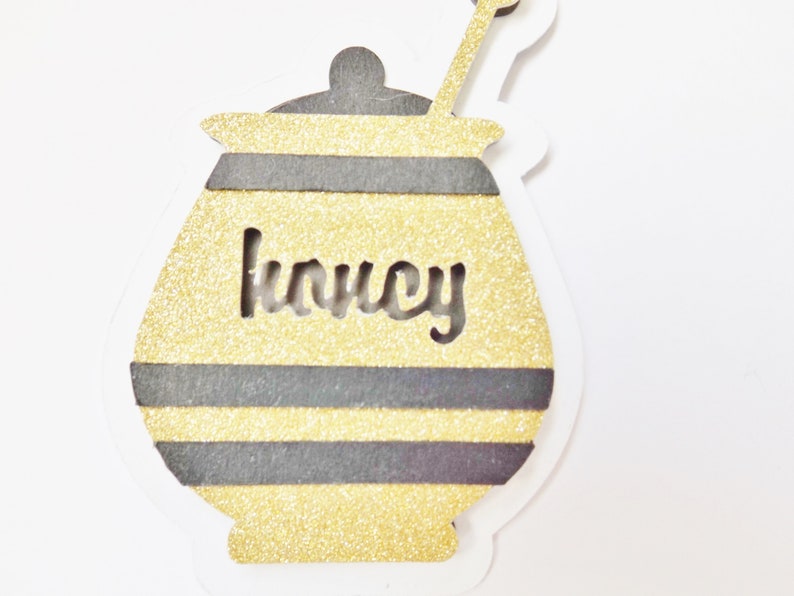 Honey Pots Papercraft Embellishments Glitter Food Scrapbooking Ephemera ...