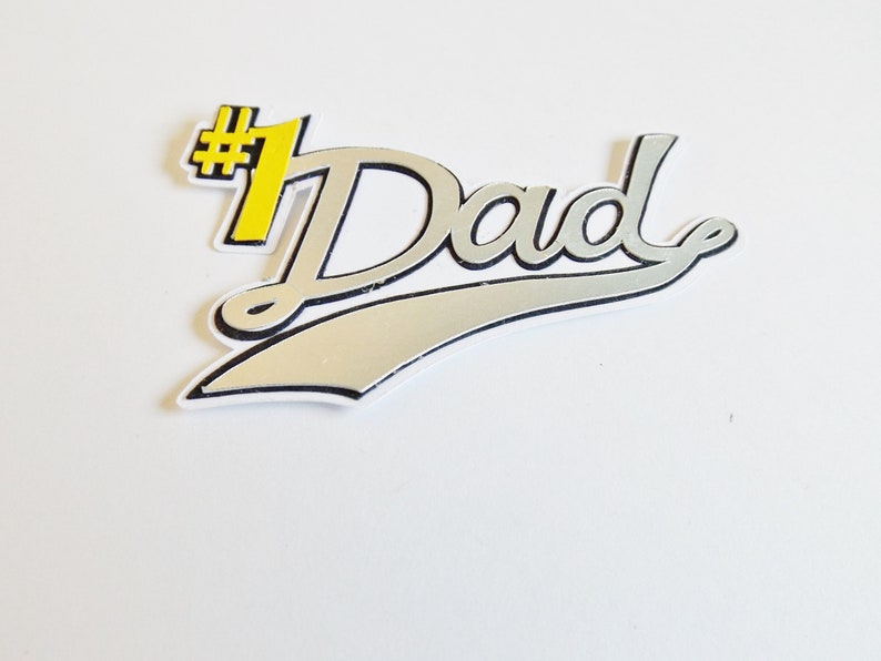 Number 1 Dad Sentiments Papercraft Embellishments Dads - Etsy UK