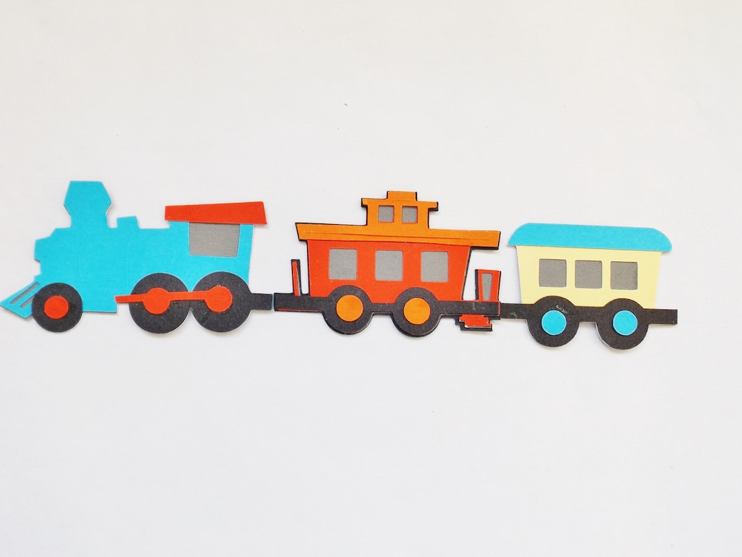 Steam Trains Carriages Papercraft Embellishments Railway Card Making ...