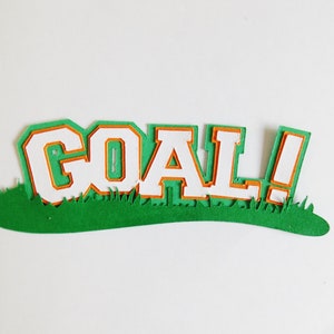 Sports Goal Phrase Papercraft Embellishments Sporty Scrapbooking ...