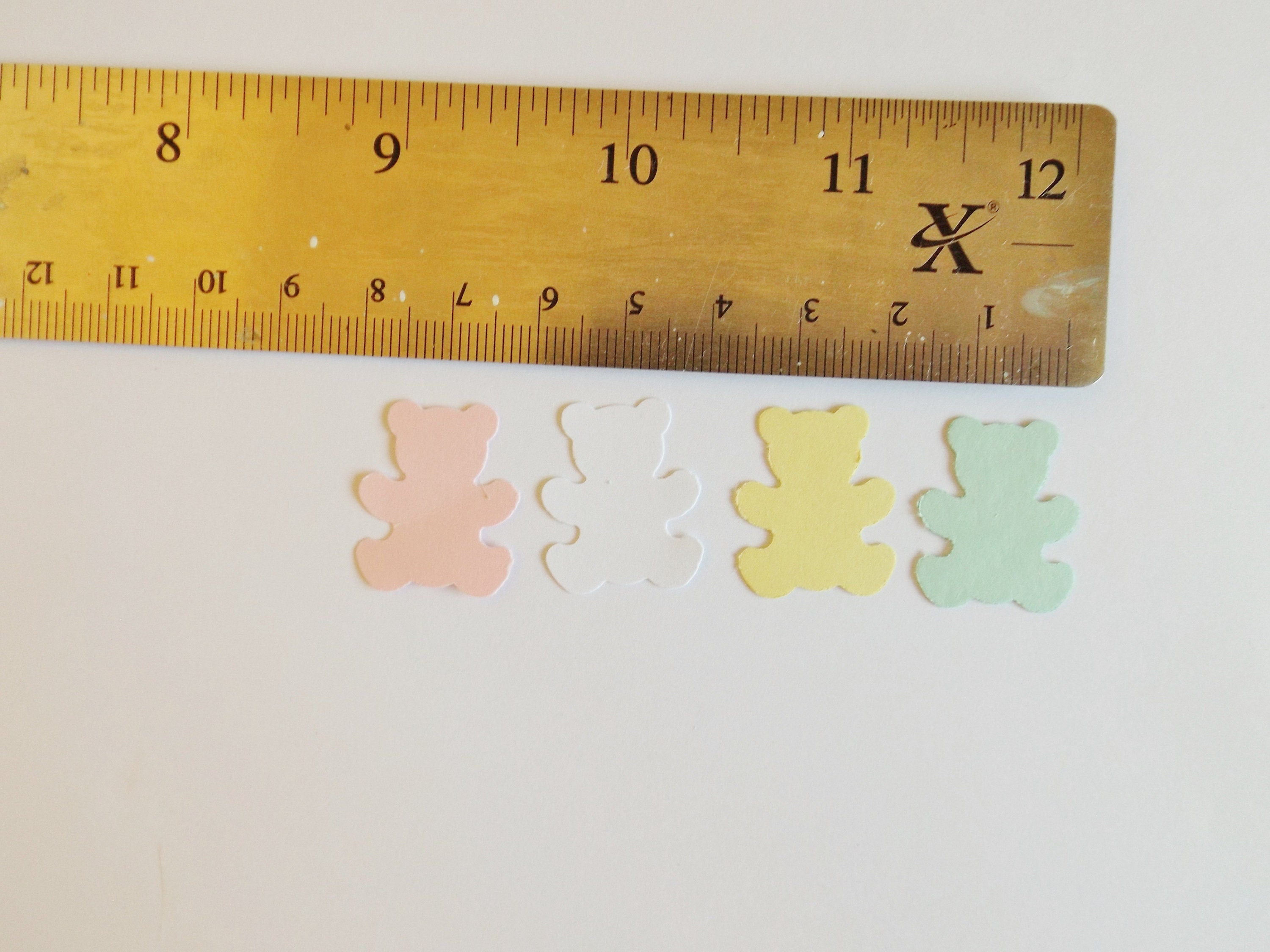 Teddy Bears Papercraft Embellishments Baby Party Table Decorations ...