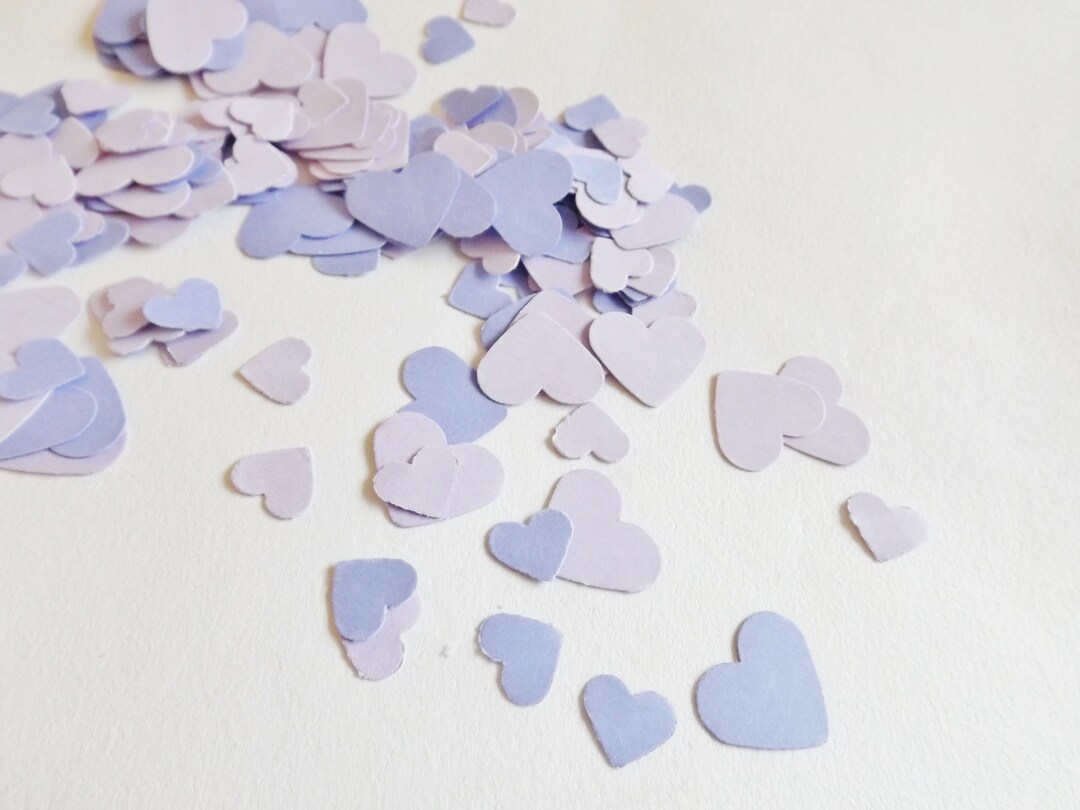 Colourful Hearts Confetti Papercraft Embellishments Scrapbooking Card ...