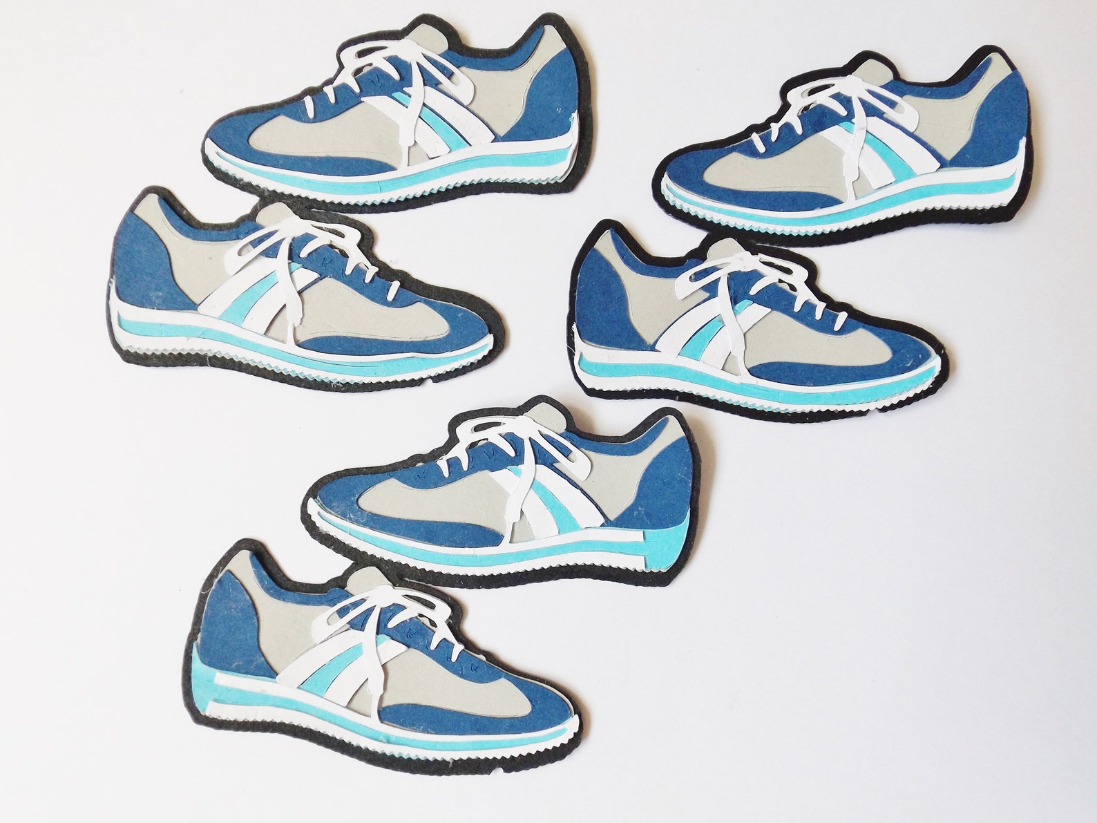 Sports Golf Shoes Paper Craft Embellishments Sneakers Trainers ...