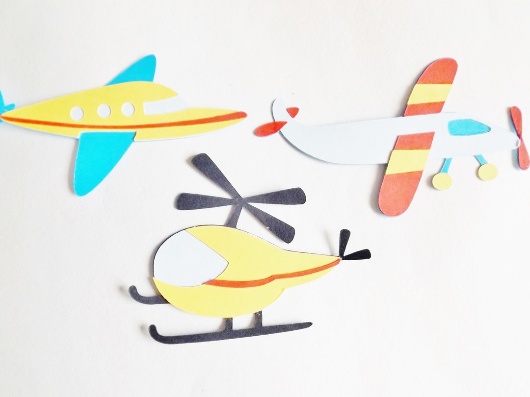 Aeroplanes Helicopters Papercraft Embellishments Travel Transport ...