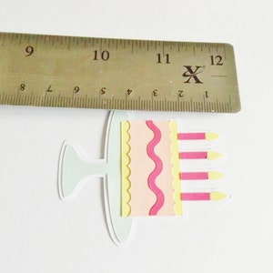 Birthday Cakes Papercraft Embellishments Celebration Party Card Making ...