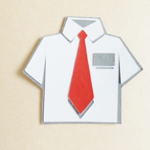 Shirts and Ties Papercraft Embellishments Male Mens Office Scrapbooking ...