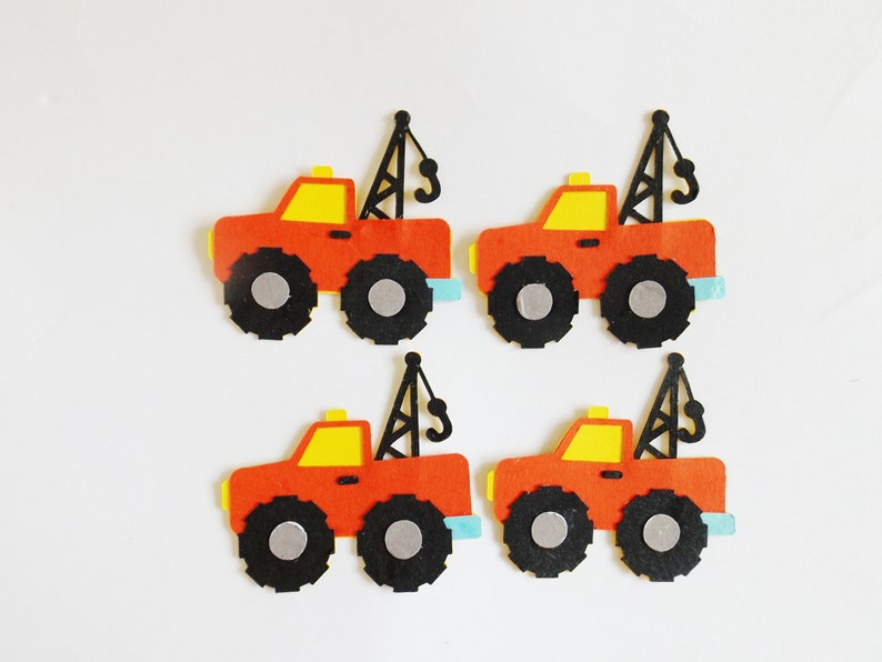 Trucks Diggers Construction Papercraft Embellishments Handmade ...