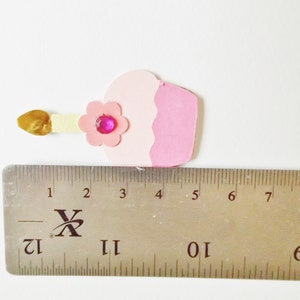 Birthday Cakes Papercraft Embellishments Cupcakes Celebration Card ...