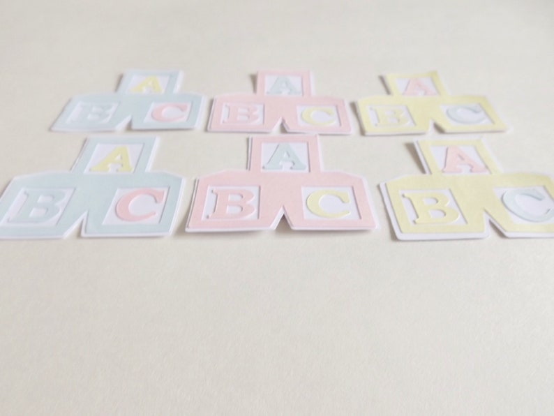 Building Blocks Papercraft Embellishments Baby Toys Scrapbooking ...