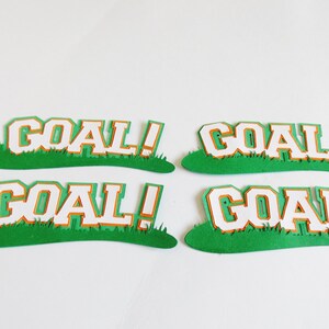 Sports Goal Phrase Papercraft Embellishments Sporty Scrapbooking ...