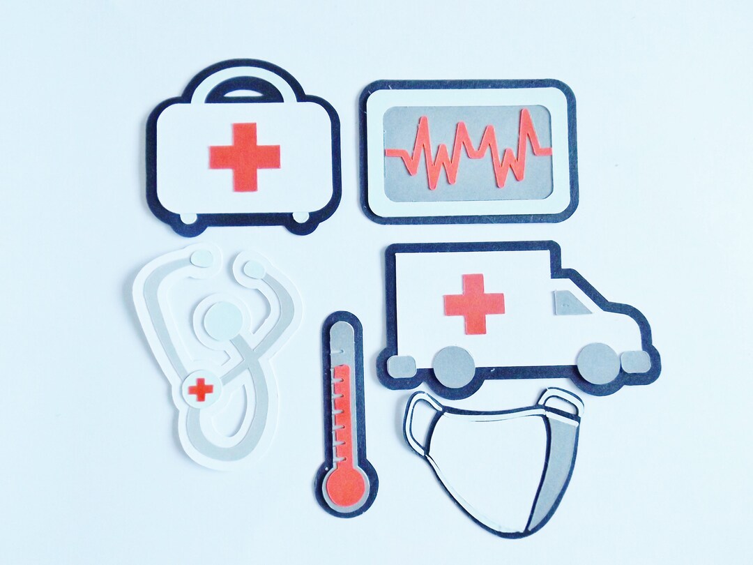 Medical Equipment Papercraft Embellishments Emergency Services ...