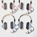 Miniature Headphones Papercraft Embellishments Musical Card Making ...