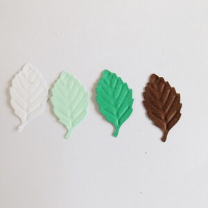 Leaves Foliage Papercraft Embellishments Woodland Leaf Card Making ...