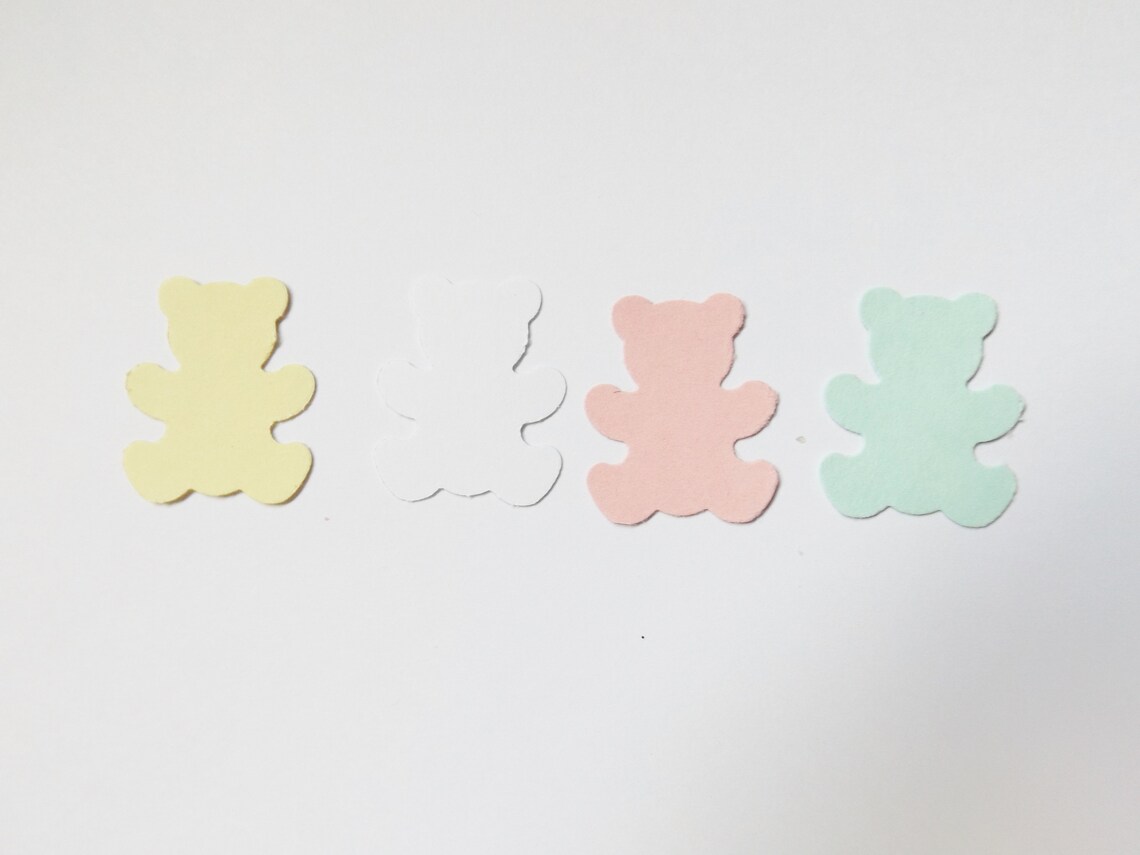 Teddy Bears Papercraft Embellishments Baby Party Table | Etsy