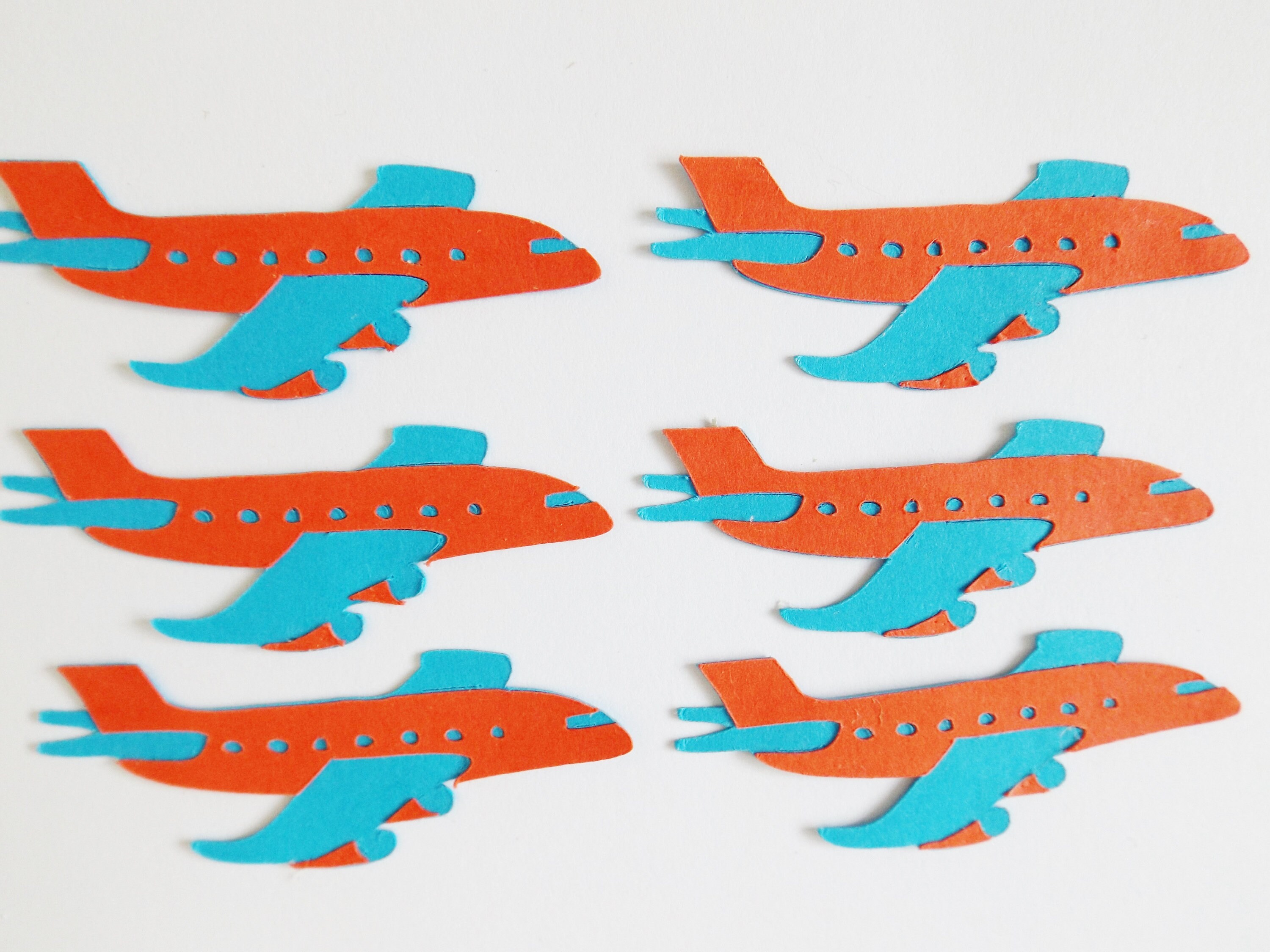 Aeroplanes Jumbo Jets Papercraft Embellishments Travel | Etsy