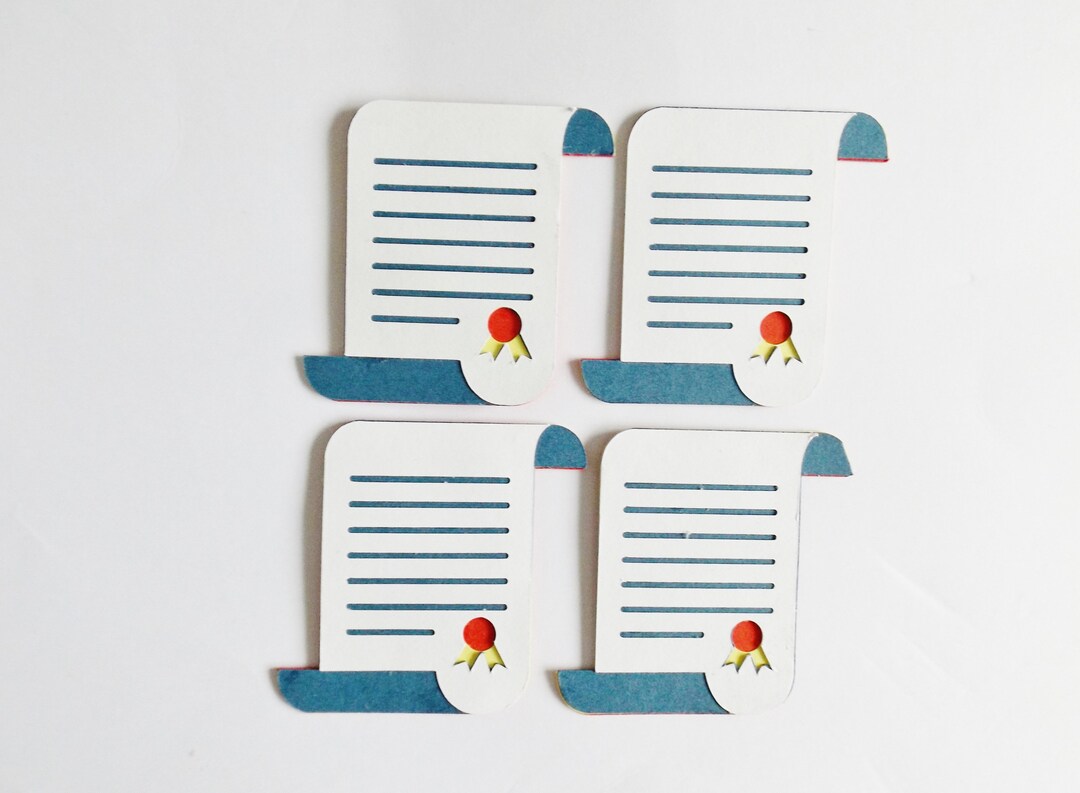 Certificates Scrolls Papercraft Embellishments Graduation Scrapbooking ...