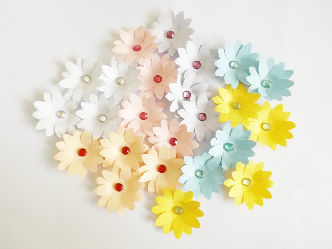 Flowers Papercraft Embellishments Floral Decorations Daisy Card Making ...