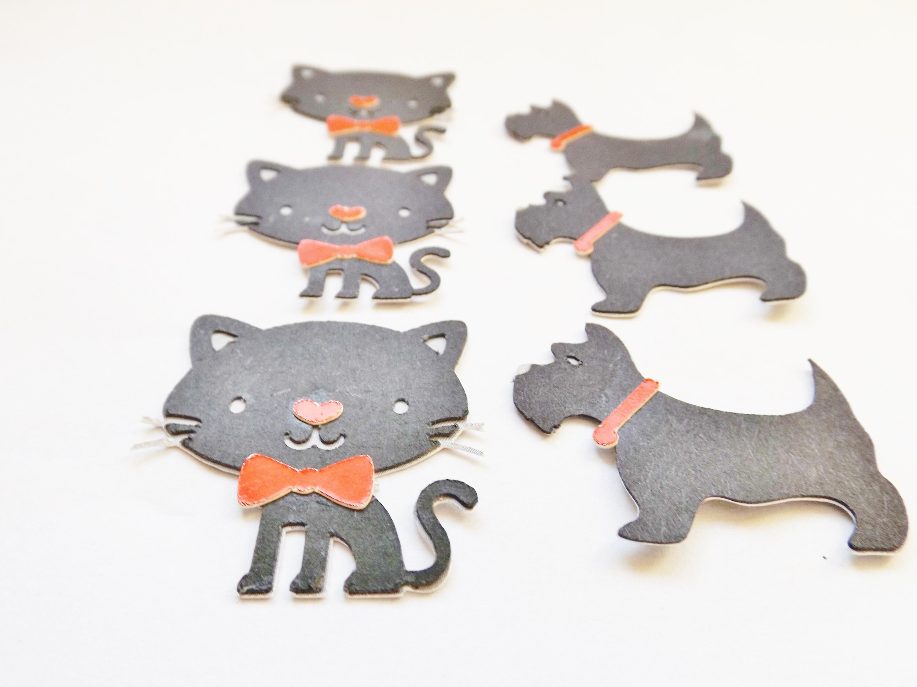 Cats & Dogs Papercraft Embellishments Animal Pets Scrapbooking - Etsy