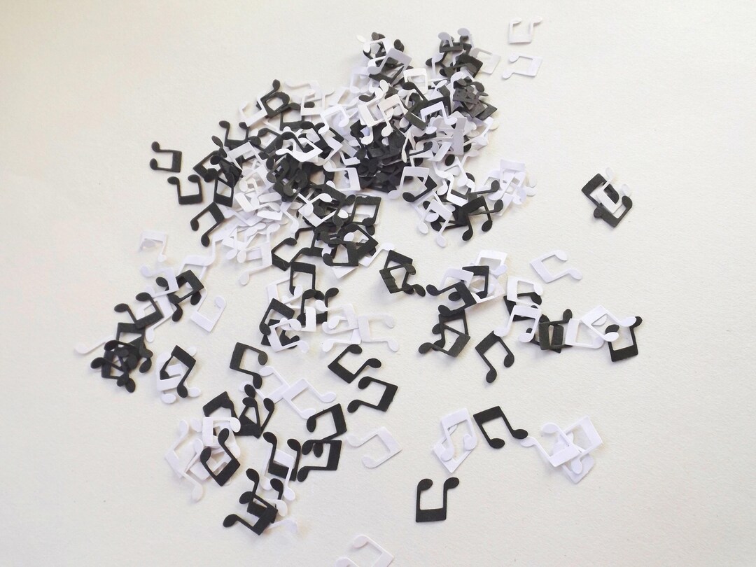 Music Notes Confetti Handmade Papercraft Embellishments Scrapbooking ...