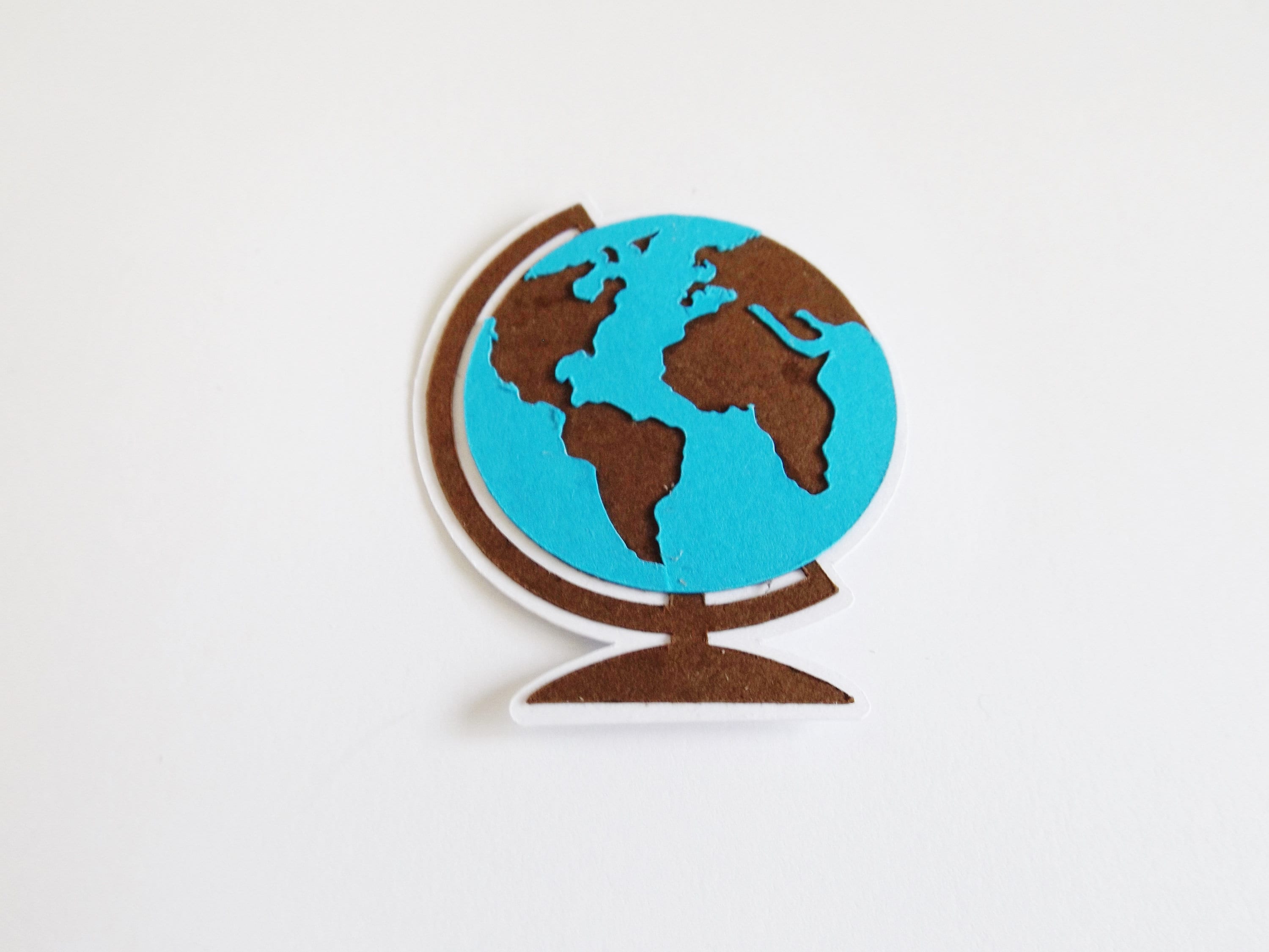 World Globes Papercraft Embellishments Travel Scrapbooking | Etsy