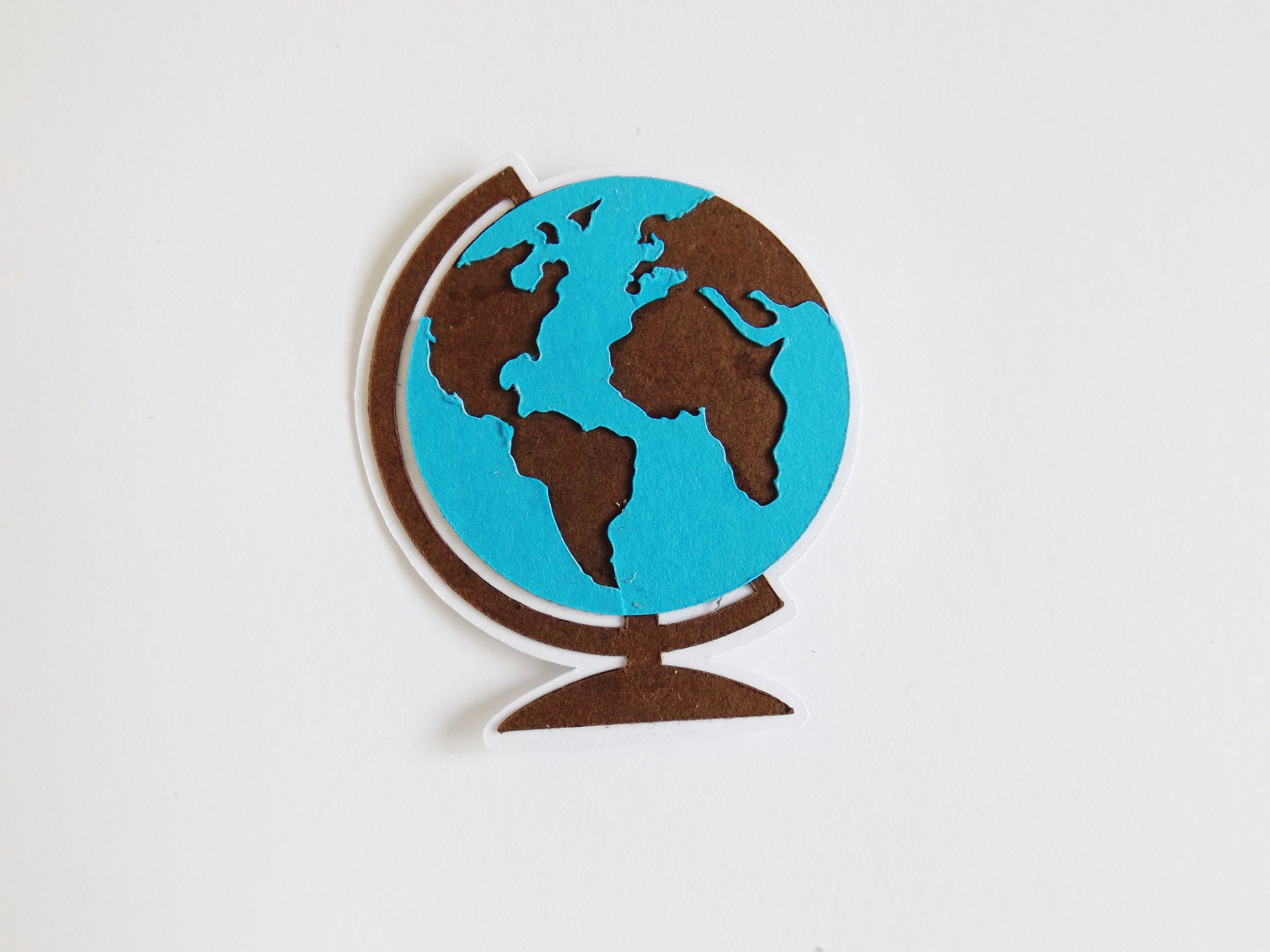 World Globes Papercraft Embellishments Travel Scrapbooking | Etsy