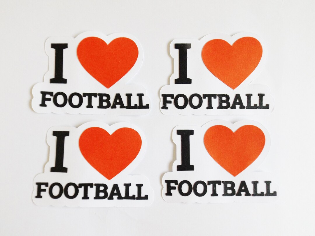 Love Football Wording Papercraft Embellishments Sports Text ...