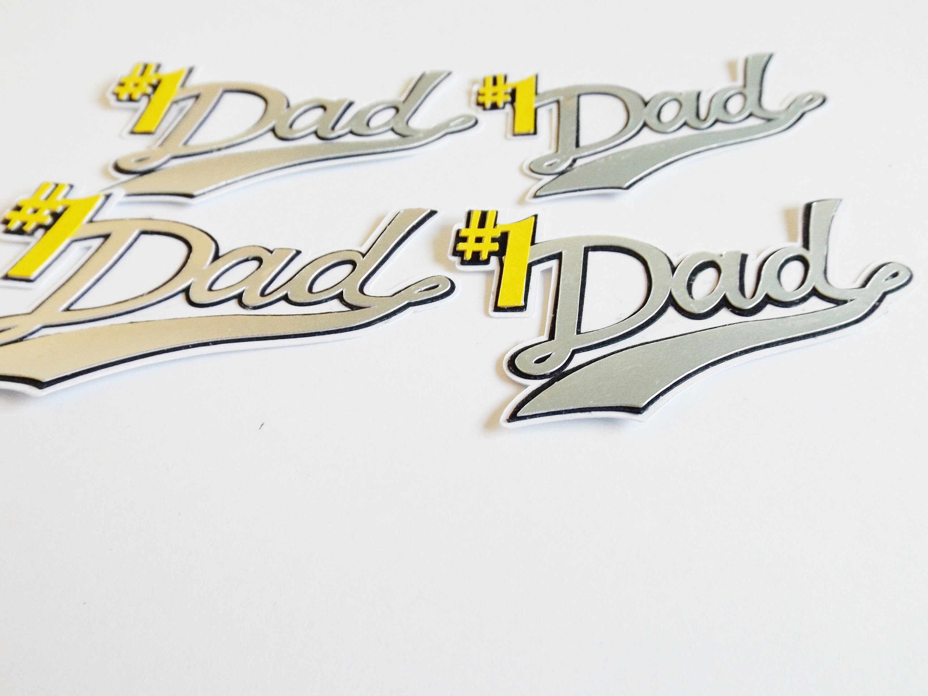 Number 1 Dad Sentiments Papercraft Embellishments Dads - Etsy UK