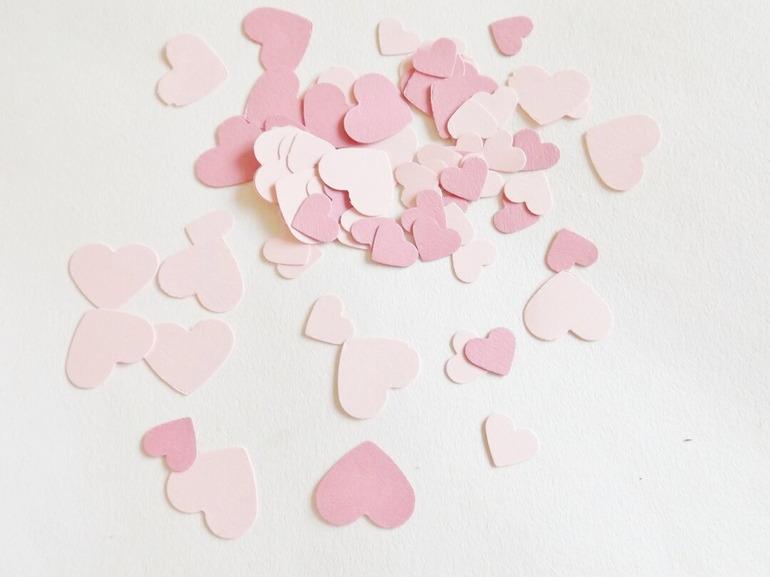 Handmade Hearts Confetti: Papercraft Embellishments, Scrapbooking - Etsy
