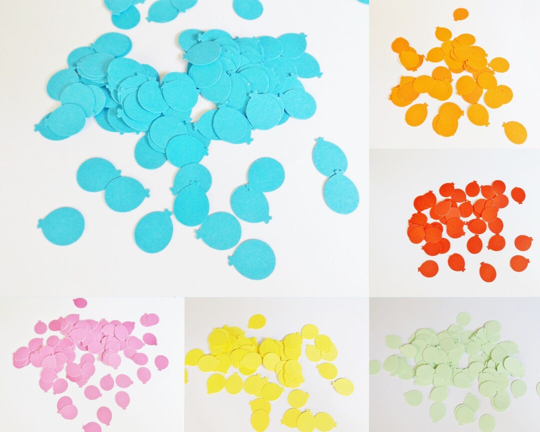 Balloon Shapes Papercraft Embellishments Scrapbook Ephemera Party ...
