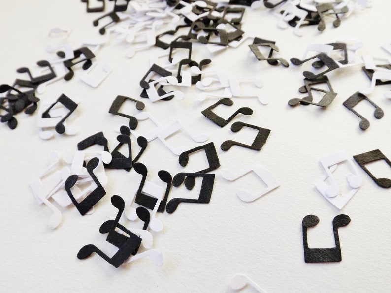 Music Notes Papercraft Embellishments Musical Confetti - Etsy